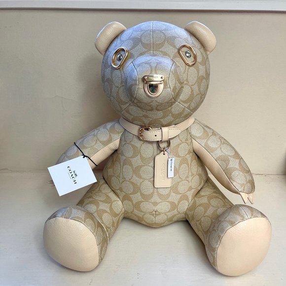 Coach | Accents | Nwt Coach Collectible Large Teddy Bear In Signature ...